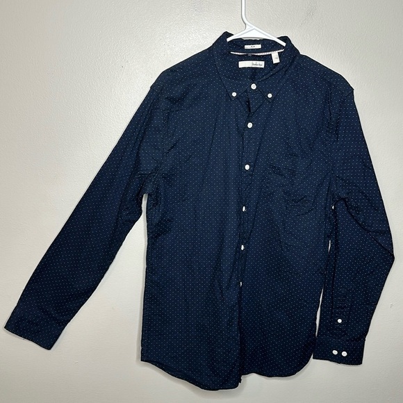 Hawker Rye | Shirts | T33 Hawker Rye Button Down Dress Shirt Navy With ...
